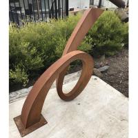 China Gnee Garden Vintage Outdoor Rusty Metal Garden Abstract Sculptures Customizable for sale