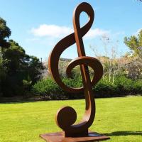 China 3mm Thickness Unique Corten Steel Sculpture Metal Yard Art Sculpture for sale