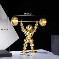 China 41.5cm Height Stainless Steel Sculpture Gymnastics Statues For Home for sale
