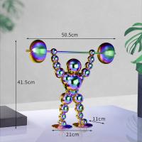 China 41.5cm Height Stainless Steel Sculpture Gymnastics Statues For Home for sale