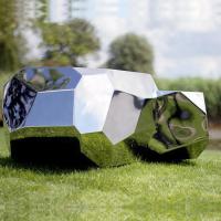 China Outdoor Abstract 316 Stainless Steel Statue Mirror Polished for sale