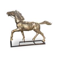 China SGS Standard H140cm Outdoor Bronze Sculpture , Bronze Horse Garden Statue for sale