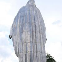 China 34 Feet Freestanding Outdoor Metal Sculpture Mary Religious Statue Hand Crafted for sale