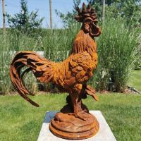 China Cast Iron Rusted Life Size Outdoor Deer Statues OEM Service for sale