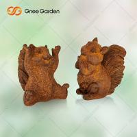 China OEM ODM Outdoor Metal Sculpture Squirrel Garden Ornament Hand Crafted for sale