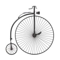 China Gnee Garden Metal Wire Hanging Bike On Wall For Decoration for sale