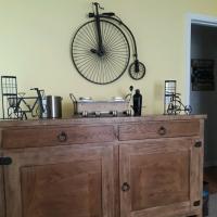 China Vintage Wall Mounting Metal Cycle Wall Decor Customized For Restaurant for sale