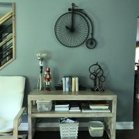China Vintage Wall Mounting Metal Cycle Wall Decor Customized For Restaurant for sale