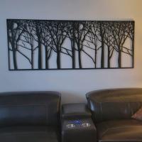 China 29x38 Inch Tree Of Life Artwork Metal Laser Cut For Garden for sale