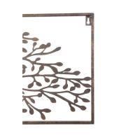 China Gnee Garden Rectangular Metal Wall Art Decor Tree Designed Customized for sale