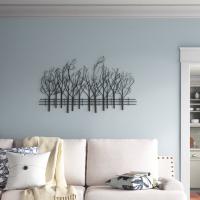 China 28 Inch European Style Metal Tree Branch Wall Decor Customizable For Living Room for sale