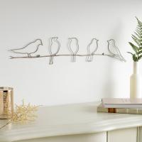 China ISO14001 Metal Wall Art Decor Birds On A Wire Metal Wall Art 5 Inch for sale