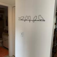 China ISO14001 Metal Wall Art Decor Birds On A Wire Metal Wall Art 5 Inch for sale