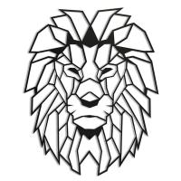 China Aesthetic Metal Lion Head Wall Art17.5x24 Inch For Rustic Cabin for sale