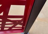 China GN-SP-166 Laser Cutting Red Painted Steel Screen Panel With Geometric Pattern for sale