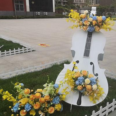 China Iron Cello Musical Instrument Sculpture for Outdoor Garden Lawn Ornaments for sale