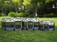 China 74cm Indoor Dog Pen Fencing 43cm Foldable Metal Dog Fence for sale