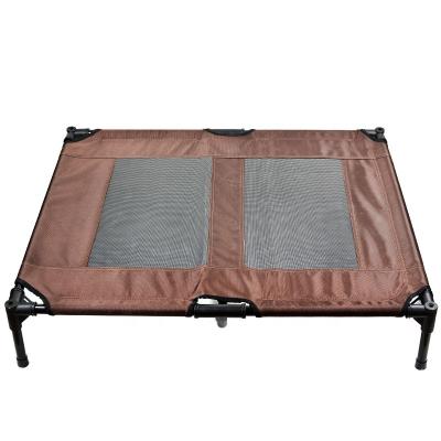 China 24in Cooling Elevated Canopy Dog Bed SGS Travel Dog Bed Camping for sale