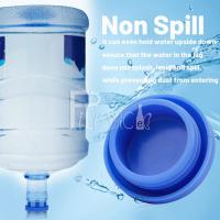China Reusable 5 Gallon Water Silicone Caps Top No Splash Lid Cover For Bottle for sale