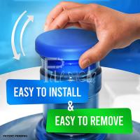 China Reusable 5 Gallon Water Silicone Caps Top No Splash Lid Cover For Bottle for sale