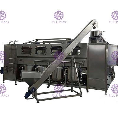 China 600 BPH L-Type 20 Liter Jar Filling Machine with 4 Heads and 7.5kW Motor for Water Bottling for sale