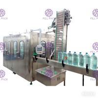 China 3L / 5L / 10L Mineral Bottle Filling Machine Line Pure Water 3 In 1 Plastic 1000BPH 7.5KW for sale