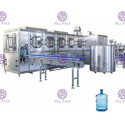 China 1000BPH 5 Gallon Barrel Water Filling Machine with Non-Spill Smart Cap | 380V Stainless Steel for sale