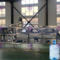 China 200BPH 3-5 Gallon Bottle Filling Machine with Roller Conveyor for Drinking Water Production for sale