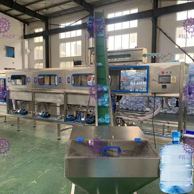 China SUS304 5 Gallon Barrel Water Filling Machine 200BPH with Stainless Steel Construction and PLC Control System for sale