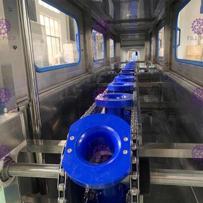China Hot Alkaline Water Washing 200BPH Gallon Filling Machine | 380V 5 Gallon Bottling Plant for sale