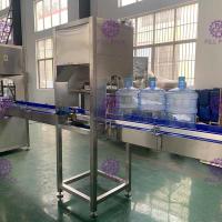 China Sanitary 3-in-1 Barrel Filling Line with Light Checker for 3-5 Gallon Water Bottles 3400×780×1950mm for sale