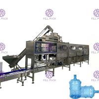 China QGF-200 Automatic Gallon Water Filling Machine with 200 BPH Capacity and 380V Power for 5-Gallon Bottles for sale