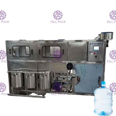China 300BPH Automatic PLC Control 5-Gallon Water Filling Machine with 18.9L Capacity and Stainless Steel Construction for sale