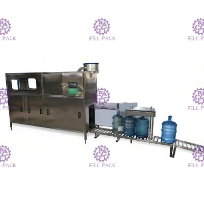 China 20 Litre Single Row 120 BPH Gallon Filling Line with PLC Control for 3-5 Gallon Bottles for sale