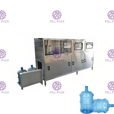 China 3.4×0.78×1.95m 3-in-1 120 BPH Barrel Water Filling Line with PLC Control and SUS304 Construction for sale