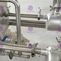China 3.4×0.78×1.95m 3-in-1 120 BPH Barrel Water Filling Line with PLC Control and SUS304 Construction for sale