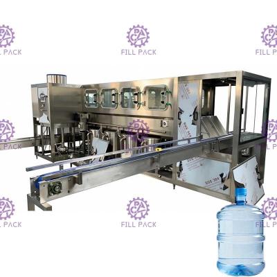 China Touch Screen 3 Road 450BPH Jar Water Filling Machine with 380V Power and 3-5 Gallon Capacity for sale