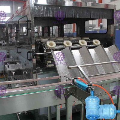 China QGF-600 4-Head 20 Liter Jar Filling Machine | 600-800 BPH Capacity | 7.5 kW Motor for sale