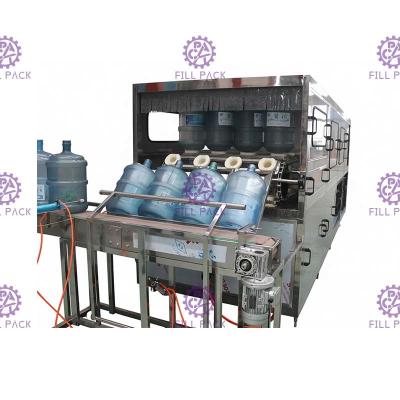 China SS304 20 Liter Jar Filling Machine with Labeling System - 600 Bottles/Hour Capacity, 22KW Power for sale