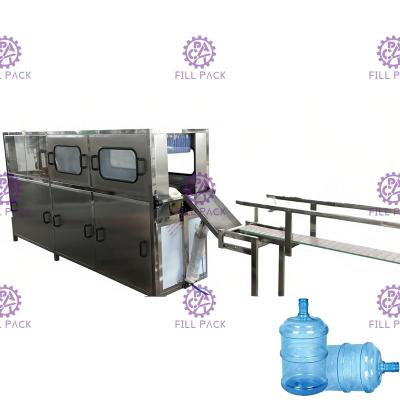 China QGF-120 Auto Hot Washing 5 Gallon Filling Machine with 4-Step Rinsing, 3100mm Length, 400kg Weight for sale