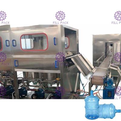 China SUS304 18.9L Gallon Water Bottling Machine 300 BPH Capacity 3400×1000×1750mm Industrial System for sale