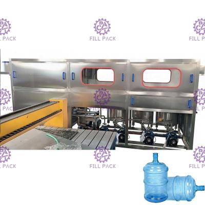 China 100-1200BPH Automatic PLC Control 5 Gallon Water Filling Machine with Stainless Steel Construction 3400×1000×1750mm for sale