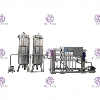 China Water Bottling Line Hollow Fibre Filtration 4000 LPH RO Plant for sale
