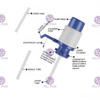 China Manual Bucket Water Pump for 2-6 Gallon Bottles - Portable PP Construction in 8cm to 11.5cm Sizes for sale