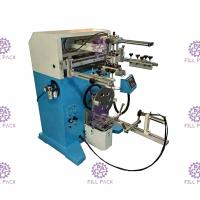 China Semiauto Rotary Silk Screen Printing Bottle Labeller with Photoelectric Detection for 20L Bottles 300x360mm Print Area for sale