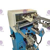 China Semiauto Rotary Silk Screen Printing Bottle Labeller with Photoelectric Detection for 20L Bottles 300x360mm Print Area for sale