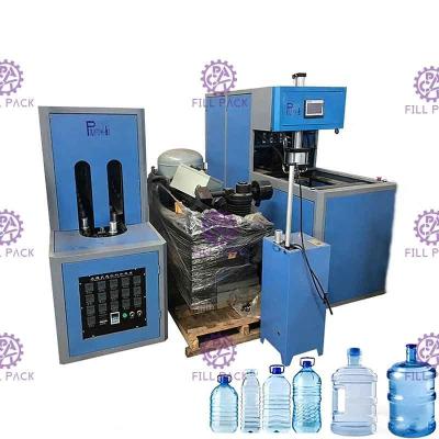 China Semi Automatic PET Plastic Bottle Blow Molding Machine 20L 150PCS/H with 6000kg Clamping Force for sale