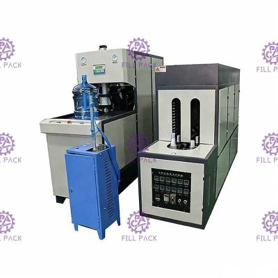 China Manual Perform 120BPH 5 Gallon Bottle Blowing Machine with 330KN Clamping Force and 40KW Power for sale