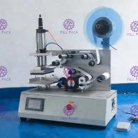 China Semi-Automatic Square Flat Bottle Labeller Jars Single Side or Double Sides Adhesive Sticker Labeling Machine Equipment for sale