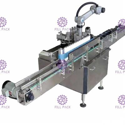 China 3000BPH Cold Glue Bottle Labeller Machine Fully Automatic Round Straight Horizontal for sale